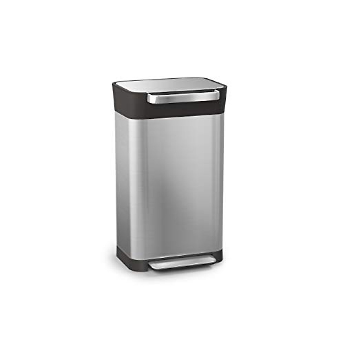 Joseph Joseph 30030 Intelligent Waste Titan Trash Can Compactor, 8 gallon / 30 liter, Stainless Steel