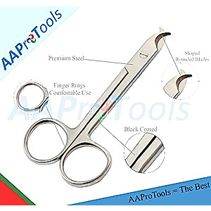 AAProTools Professional Cat Pet Nail Clippers Pet Nail Trimmer for Cats Dogs Rabbits and Small Animals Pretty Paws Cat Nails Scissors Stainless Steel Claw Trimmer Home Grooming