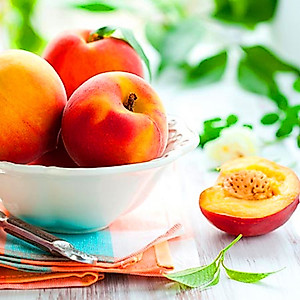 CHUXAY GARDEN Dwarf Bonanza Peaches,Peach Fruit Tree 10 Seeds Sweet Fruit Gardening Fresh Non-transgenic Edible Great for Garden