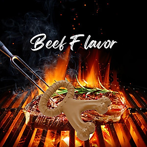 Mias Pawsome Pets German Shepherd Tested Wishbone: Beef Flavor Indestructible Dog Chew Toy for Aggressive Chewers, Tough & Durable Interactive Toy for All Breeds and Sizes, Alleviates Boredom