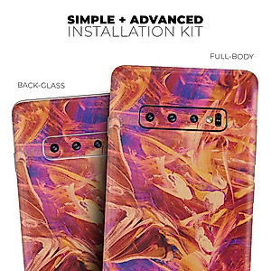 DesignSkinz Liquid Abstract Paint Remix V60 Protective Vinyl Decal Wrap Skin Cover Compatible with The Samsung Galaxy S20 (Screen Trim & Back Glass Skin)