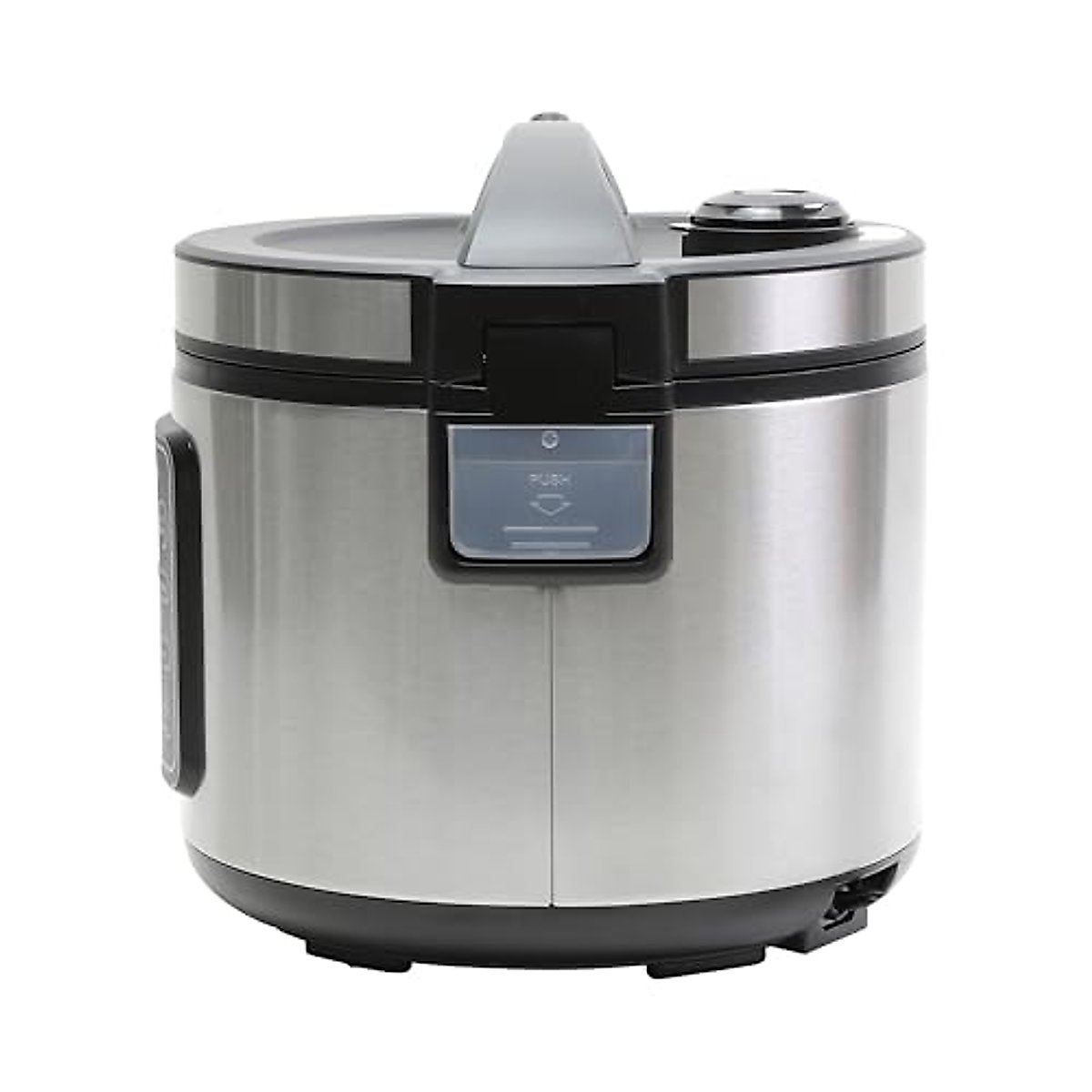 West Bend Rice & Grain Multi Cooker Programmable with 9 Preset Functions, Features Delay Start and Keep Warm Functions and Steam Basket, 20 Cups Cooked, Stainless Steel