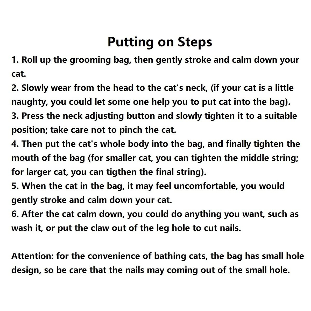 Cat Grooming Bag Puppy Dog Cleaning Polyester Soft Mesh Scratch & Biting Resisted for Bathing Injecting Examining Nail Trimming