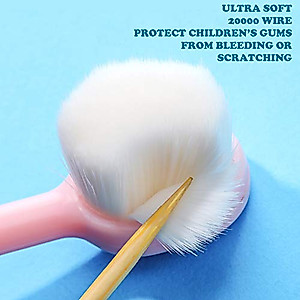 6 Pieces Kids Extra Soft Nano Toothbrush Children Bristles Toothbrush Children Micro Nano Manual Toothbrush Set with 20000 Bristles for Age 1 and Above Boys Girls Gum Protecting Cleaning (Cute Style)