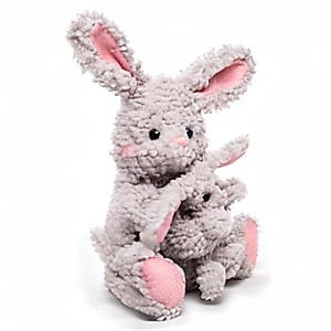 Bearington Bunny Hugs The Bunny Stuffed Animal, 10 Inch Easter Plush Rabbit Stuffed Animal