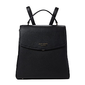 Kate Spade New York Thompson Pebbled Leather Medium Backpack Black One Size