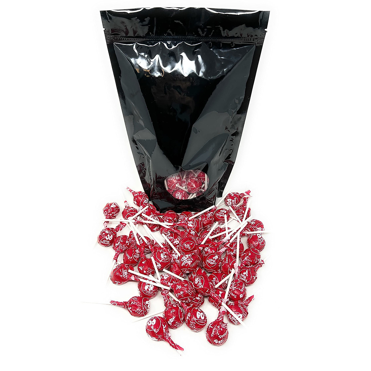 Cherry Red Tootsie Pops Bulk Candy 50+ Count Lollipops Suckers Variety Value Pack Aprox. 2.25 lbs (36 Oz)