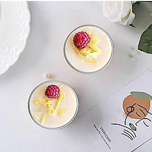 EUSOAR Disposable Ramekins, Gold 50pcs 5oz Mini Aluminium Foil Baking Cups with Lids Creme Brulee Cupcake Liners, Desert Cheesecake Pans Flan Molds Tin Cups Containers for Party Favor Birthday