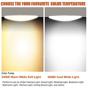 Facon 4.5Inch LED RV Puck Light Full Aluminum Recessed Mount Down Light 12V Interior Light for RV Motor-Homes Camper Caravan Trailer Boat (4000K Cool White, Pack of 6)