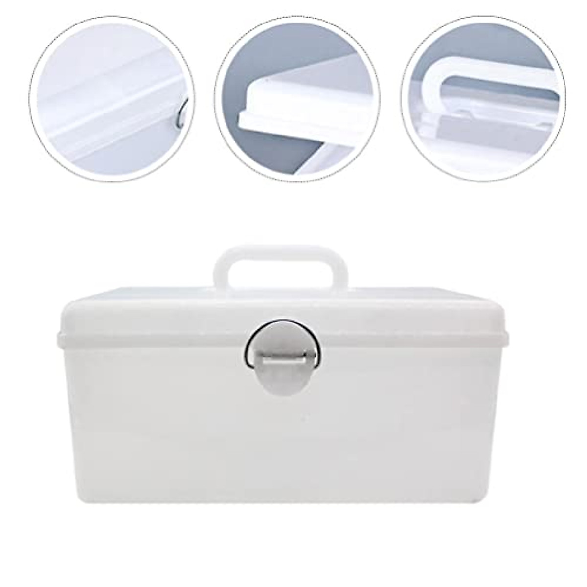 Cabilock Portable Mahjong Box Plastic Storage Box Mahjong Storage Container