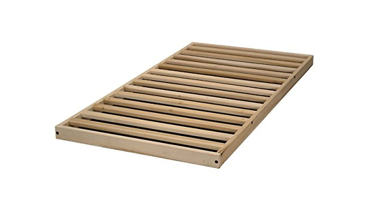 KD Frames Twin Trundle in Natural Wood - Space-Saving Guest Bed