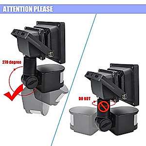GLW 12V DC LED Motion Sensor Flood Light 10W Mini IP65 Waterproof Outdoor Light 900LM,6000K,Daylight White Security Light with PIR,80W Halogen Bulb Equivalent [NO Plug]