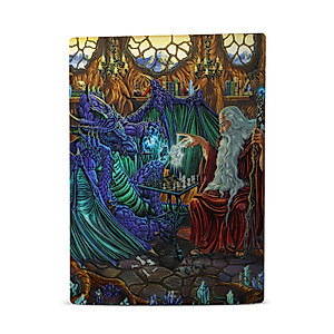 Head Case Designs Officially Licensed Ed Beard Jr Wizard Friendship Dragons Vinyl Faceplate Sticker Gaming Skin Decal Cover Compatible with Sony Playstation 5 PS5 Disc Edition Console