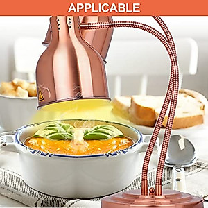 YMJOINMX 220V Food Warmer Lamp Heat Lamp with Bulbs for Food Heating Lamp Commercial Food Buffet Warmer Lamp Restaurant Food Service