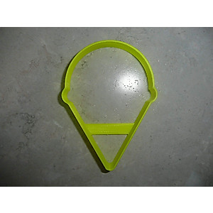 SNOW CONE OUTLINE SHAVED ICE FROZEN DESSERT SUMMER TREAT COOKIE CUTTER MADE IN USA PR3766