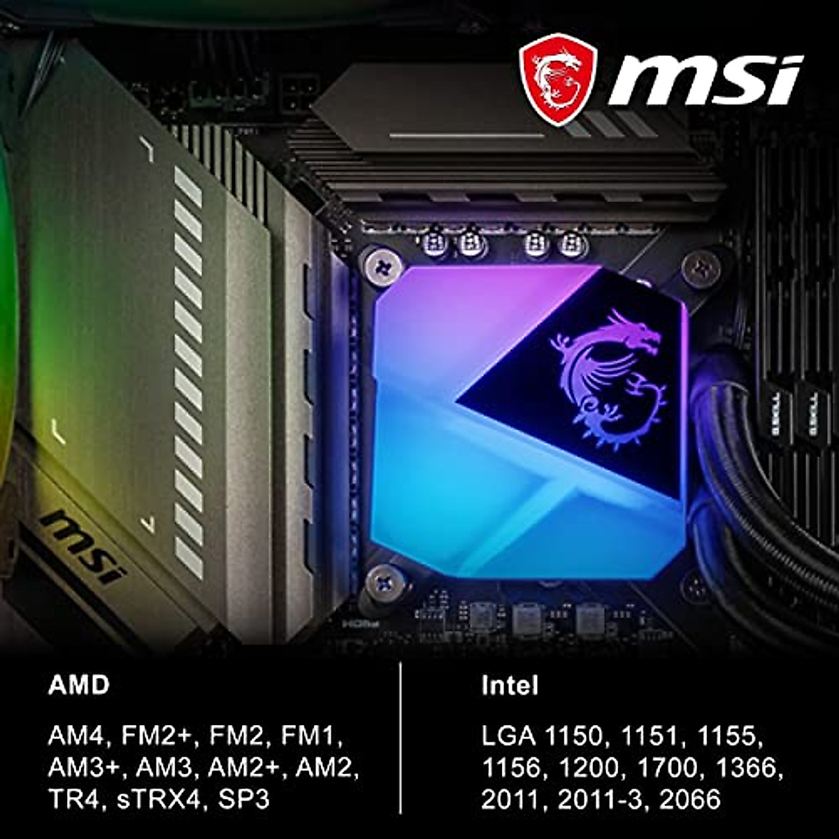 MSI MAG CoreLiquid C360 - AIO ARGB CPU Liquid Cooler - 360mm Radiator - LGA 1700 Ready - Triple ...