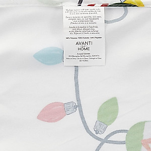 Avanti Linens - Fabric Shower Curtain, Holiday Bathroom Decor (Flamingo Jingle Collection, 72")