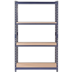 Muscle Rack UR361860-P 4-Tier Steel Shelving Unit 36" Wx18 Dx60 H in Gray