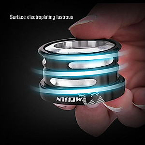 Bike Headset, Aluminum Alloy Solid 44mm Internal Sealed Bearing Headset Accessory for Mountain Bike (Black)