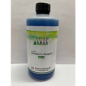 Dawn Scientific Inc. Benedict's Reagent Solution 500 ml, Dark Blue