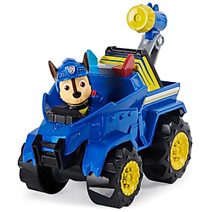 Paw Patrol, Dino Rescue Chase’s Deluxe Rev Up Vehicle with Mystery Dinosaur Figure
