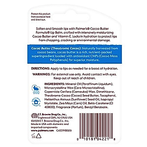 Palmer's Cocoa Butter Formula Original Ultra Moisturizing Lip Balm SPF 15, 2 Count