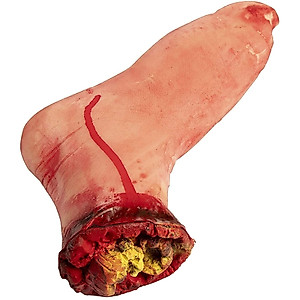 BLUE PANDA Scary Halloween Decorations, 14-Piece Realistic Halloween Body Parts Prop Set for Haunted Houses, Creepy Crime Scene Decor, and Halloween Pranks, Includes Fake Hands, Feet, Fingers