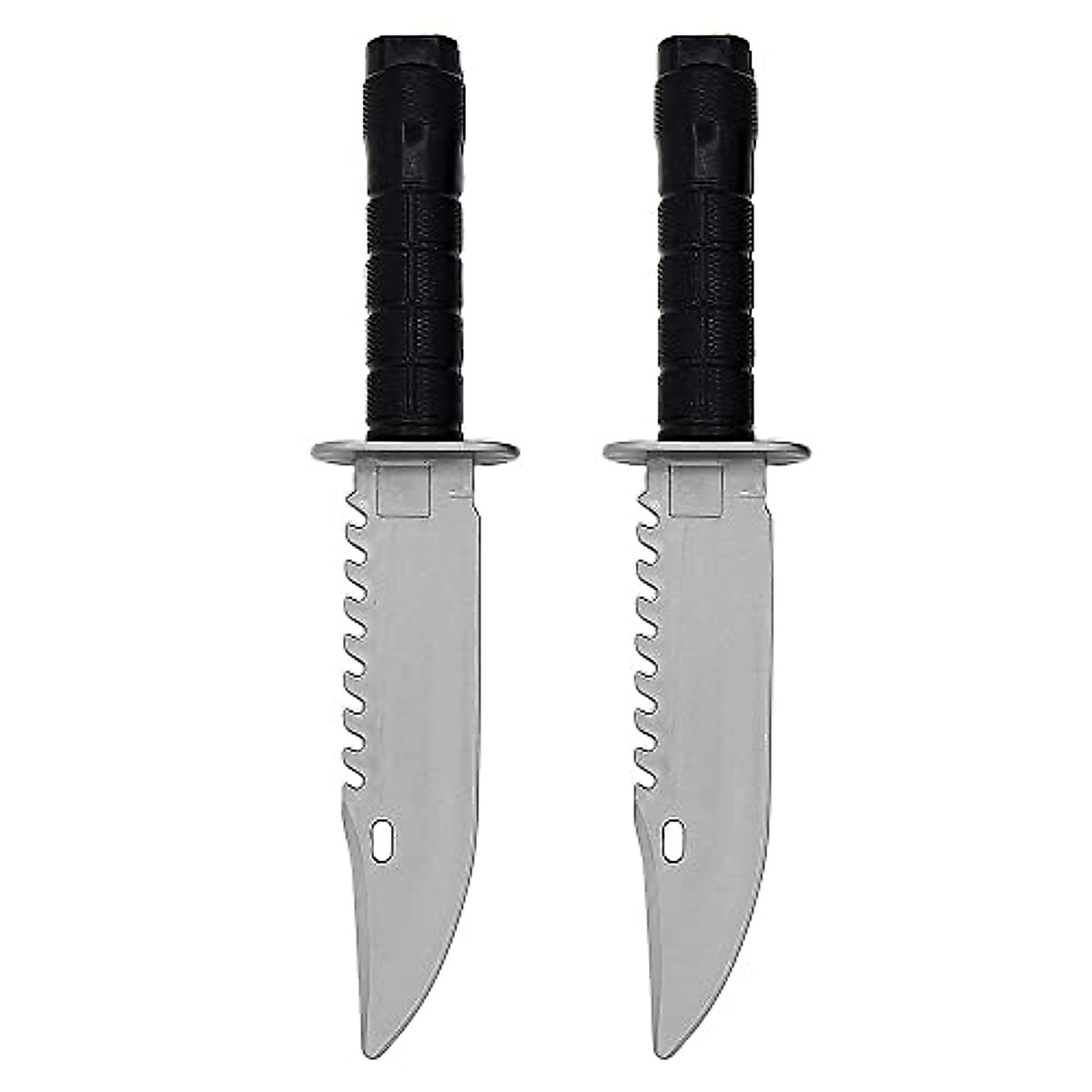 zonzxcv 2 Pcs Toy Plastic Dagger Fake Knife Not Sharp Safety Won't Hurt Tength 9 Inch (Without Ring)