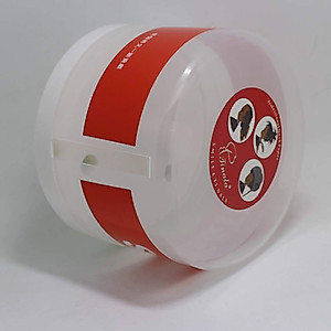 LEORX Neck Paper Dispenser Empty Neck Covering Paper Roll Clear Holder with Suction Cups Hair Cutting Collar Paper Strip Storage Plastic Case for Home Barber Shop