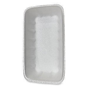 Genpak 10KWH 10.75-Inch Length by 5.75-Inch Width by 2-Inch Height White Color Foam Meat Standard Supermarket Food Tray 125-Pack (Case of 2)