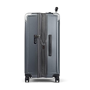 Travelpro Platinum Elite Hardside Expandable Spinner Wheel Luggage TSA Lock Hard Shell Polycarbonate Suitcase, Vintage Grey, Checked Large 28-Inch