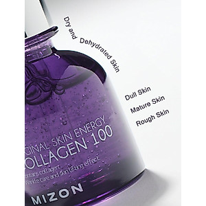 MIZON Collagen 100, Collagen Ampoule, Anti-wrinkle, Moisturizing, Skin Elasticity, Lifting Formula (30 ml 1.01 fl oz)