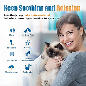 4 Pack Calming Collar for Cats and Kittens,Cat Pheromone Collars for Anxiety Efficient Relieve, Feline Calm Pheromones Collars Cats Stress Relief,Calming Collar for Peeing,Meowing,Fighting,Scratching