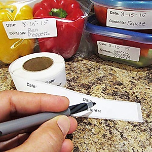 PoityA125pcs/roll Home Kitchen Food Storage Labels Refrigerator Freezer Adhesive Sticker DIY