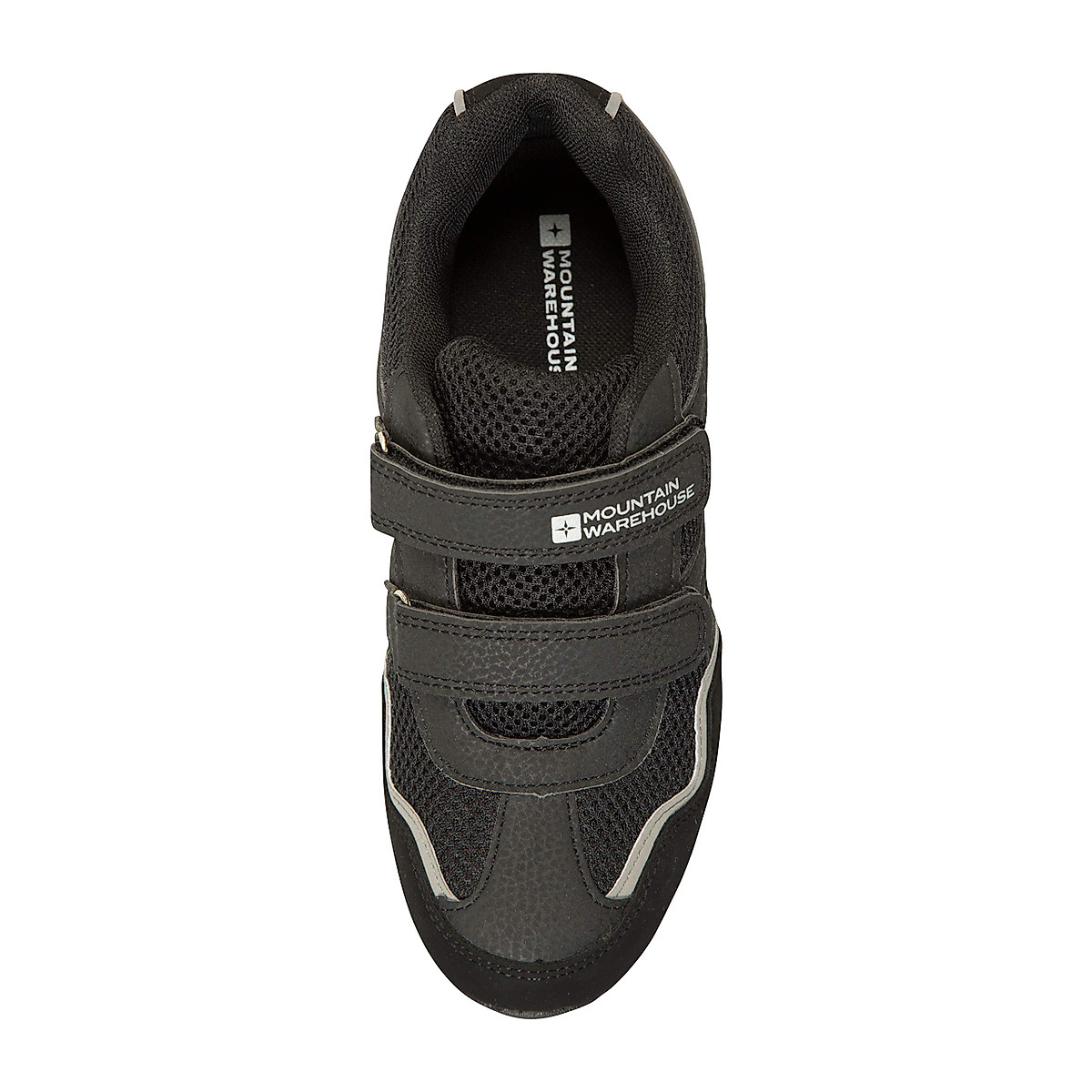 Mountain Warehouse Mars Kids Adaptive Non-Marking Sneakers Black Kids Shoe Size 2 US