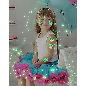 XSIUOTIS Unicorn Birthday Party Favors - 51 PCS Temporary Tattoos Individually Wrap Glow In The Dark | Assorted Goodies for Party Supplies, Goody Bag Stuffers