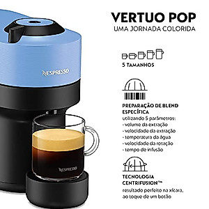 Nespresso Vertuo Pop Pacific Blue 110V Coffee Maker