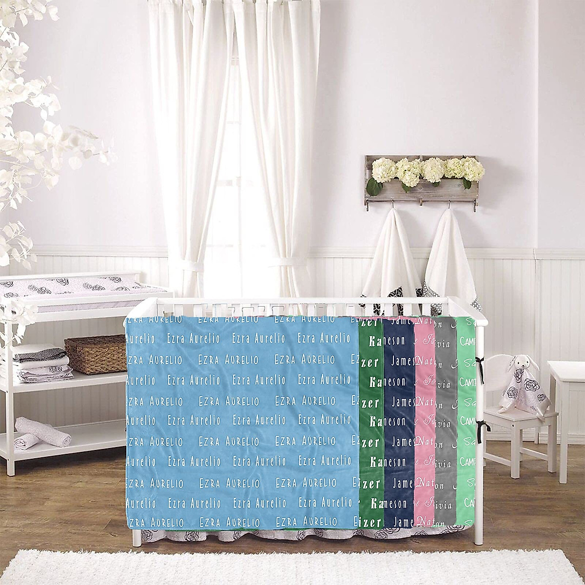 Sweewind Personalized Baby Blankets for Boys Girls Custom Name Blankets Personalized Baby Gifts Personalized Kids Blankets Custom Baby Blanket with Name Monogrammed Personalized Baby Item (Names)