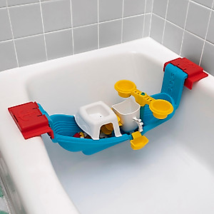 Step2 Nautical Rain Showers Bath Set, Kids Water Table & Sand Activity Sensory Playset, Summer Outdoor Toys, 8 Piece Water Toy Accessories, for Toddlers 1.5+ Years Old