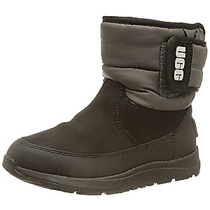UGG K Toty Weather Snow Boot, Black/Charcoal, 13 US Unisex Little Kid