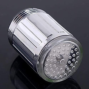 LED Faucet Lights 7 Color Changing Automatically Glow Faucet Aerator Led Water Faucet Tap Filters for Sink Kitchen Bathro​om (7 Color 1 PCS)