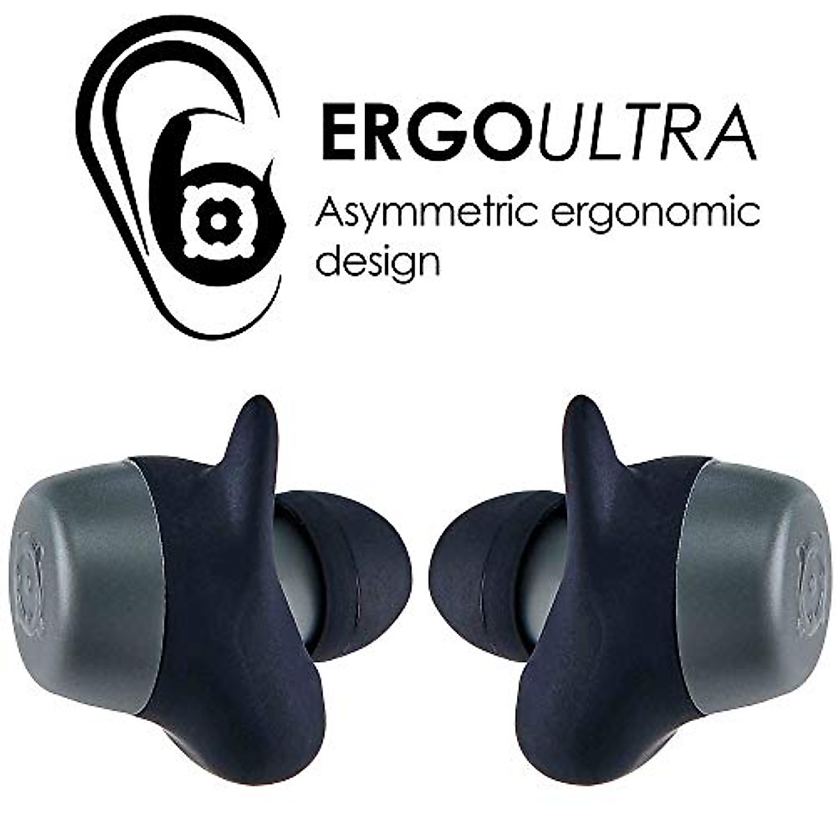 BoomPods BOOMBUDS XR+ Bluetooth Wireless Earbuds - Sweatproof, Waterproof with IPX7 Rating - Great Sound for Your Workouts, Working in The Office, Running and Other Sports - Wireless Charging