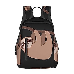 DEHIWI Sloth Casual Backpack Bag Lightweight Laptop Bag Travel Laptop Backpack For Women Men