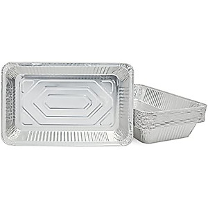 Juvale 15 Pack Aluminum Foil Pans 21 x 13, Full Size Trays for Steam Table, Food, Grills, Baking, BBQ