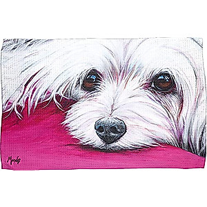 Live Free .Ink Maltese Kitchen Towel