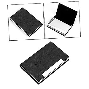 STOBOK 3pcs Purses Name Holder Stainless Steel Case Business