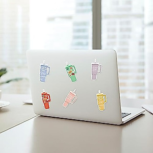 Stanley Tumbler Stickers for Water Bottles, 30 PCS Vinyl Waterproof Cute Stickers for Stanley Cup, Hydroflask, Laptop, Skateboard & Phone, Luggage Stickers for Teens Girls Kids