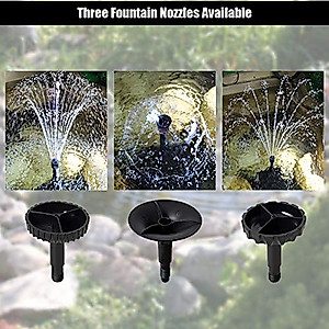 Goplus 4 in 1 Submersible Pond Filter Pump, 660 GPH Fountain Pump w/ 9-Watt Sterilizer, UV Light & 3 Nozzles, All-in-One Water Pond Cleaning System Outdoor for Aquariums Fish Tank (Black)