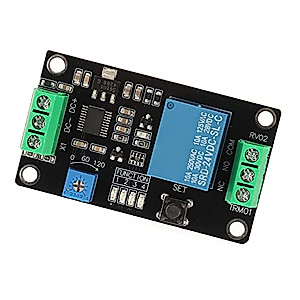 Time Delay Relay Module, Time Delay Relay Timer Relay Module, Delayed Disconnection Delayed Closing Self Locking Delay Switch for Industrial Control (DC24V)