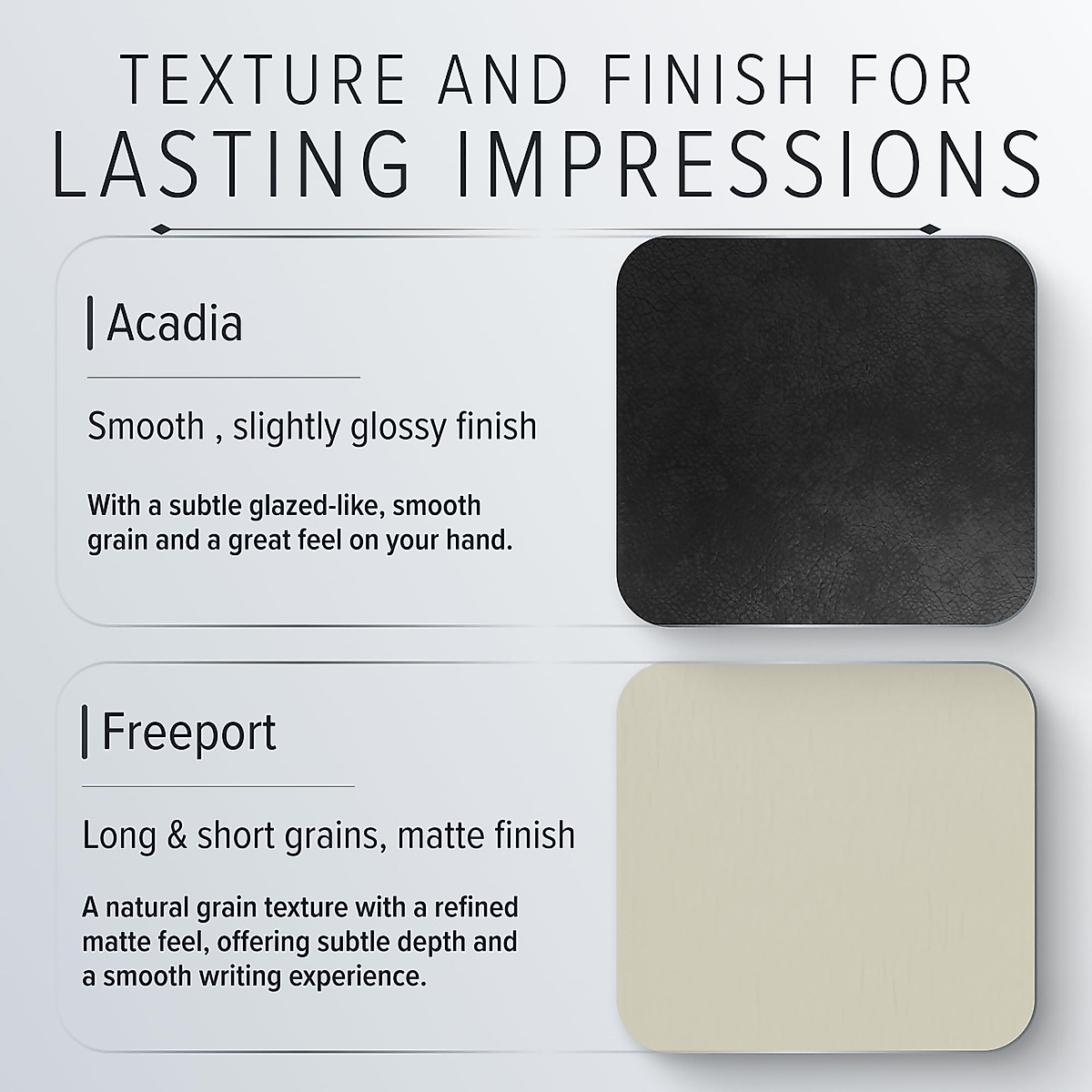 Gallery Leather Guest Book Acadia Black 7"x9"